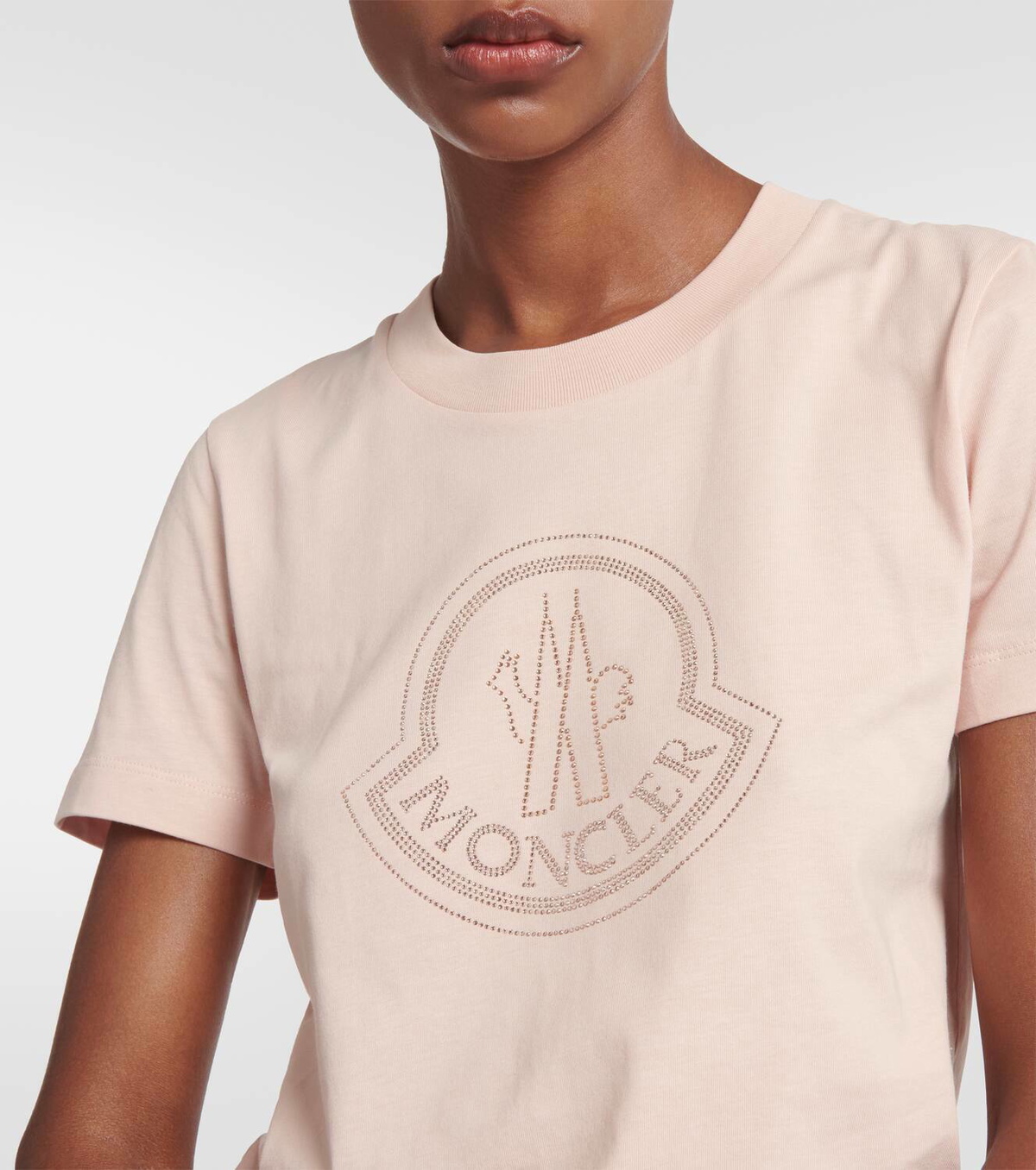 Moncler Logo embellished cotton T-shirt Moncler