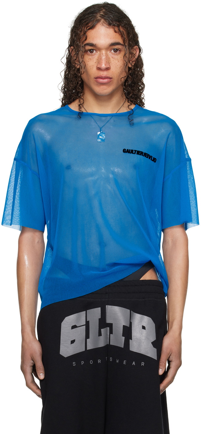 Jean Paul Gaultier Blue Shayne Oliver Edition T-Shirt Jean Paul Gaultier