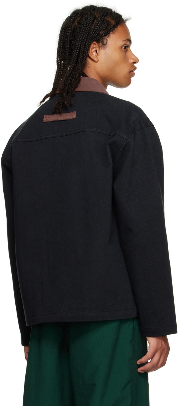 Palmes Navy Double Zip Jacket Palmes