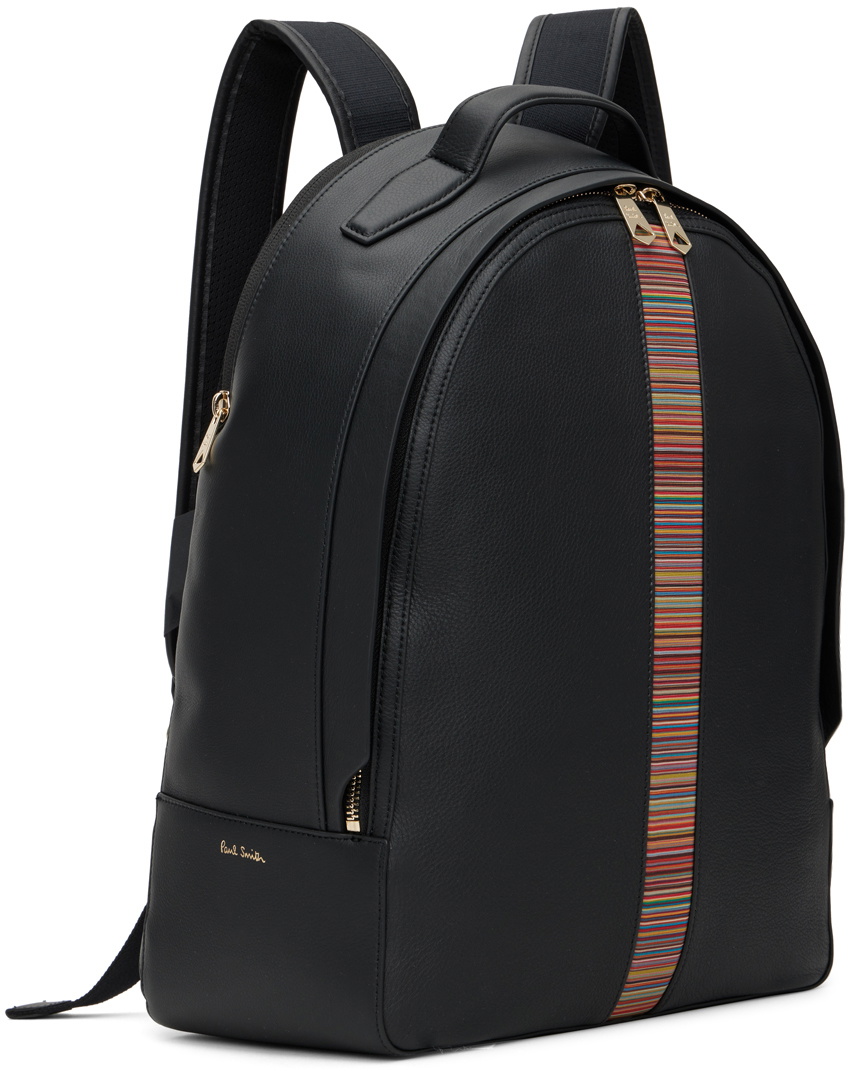 Paul Smith Black Signature Stripe Backpack Paul Smith