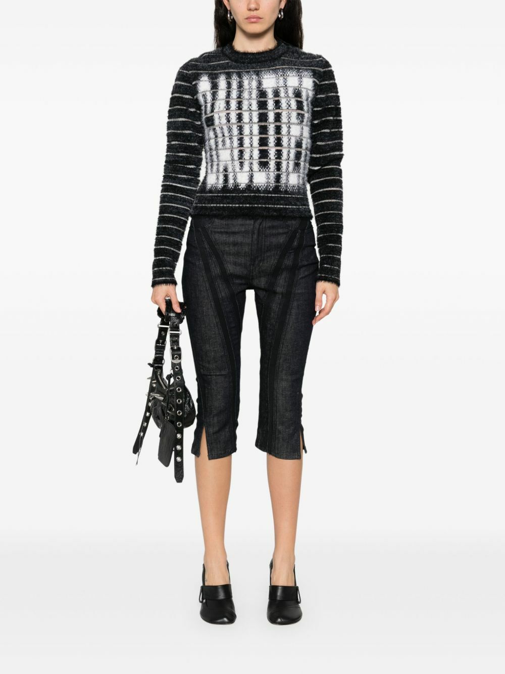 Jean Paul Gaultier Intarsia-Logo Sweater Jean Paul Gaultier