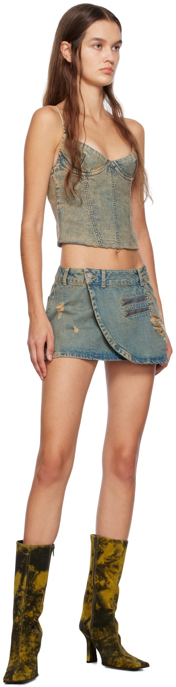 Miaou Blue Hunter Miniskirt Miaou