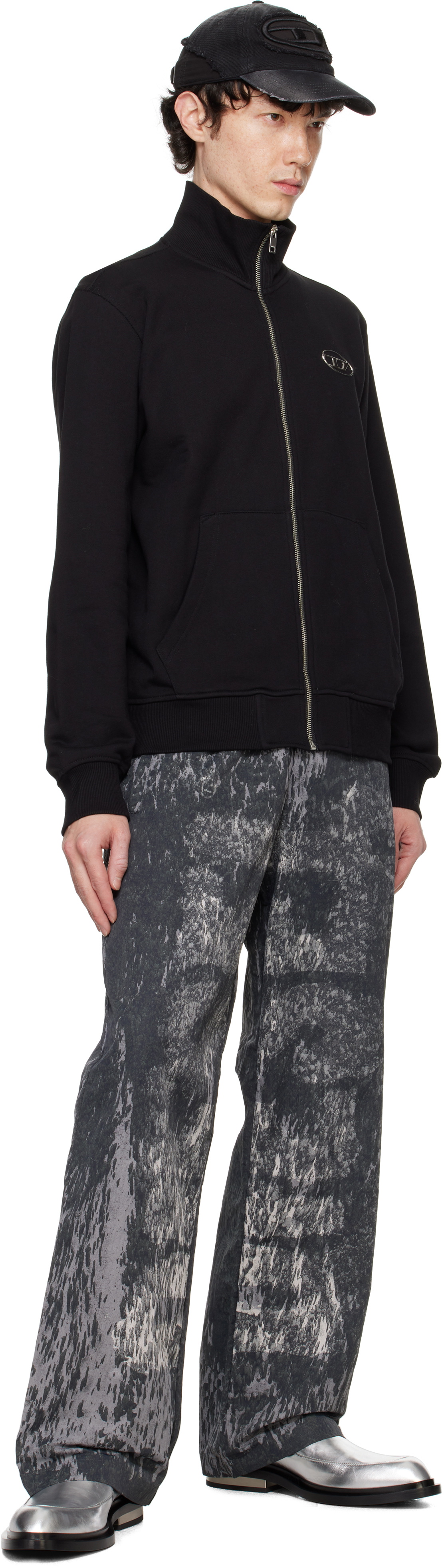 Diesel Gray P-Brick Trousers Diesel
