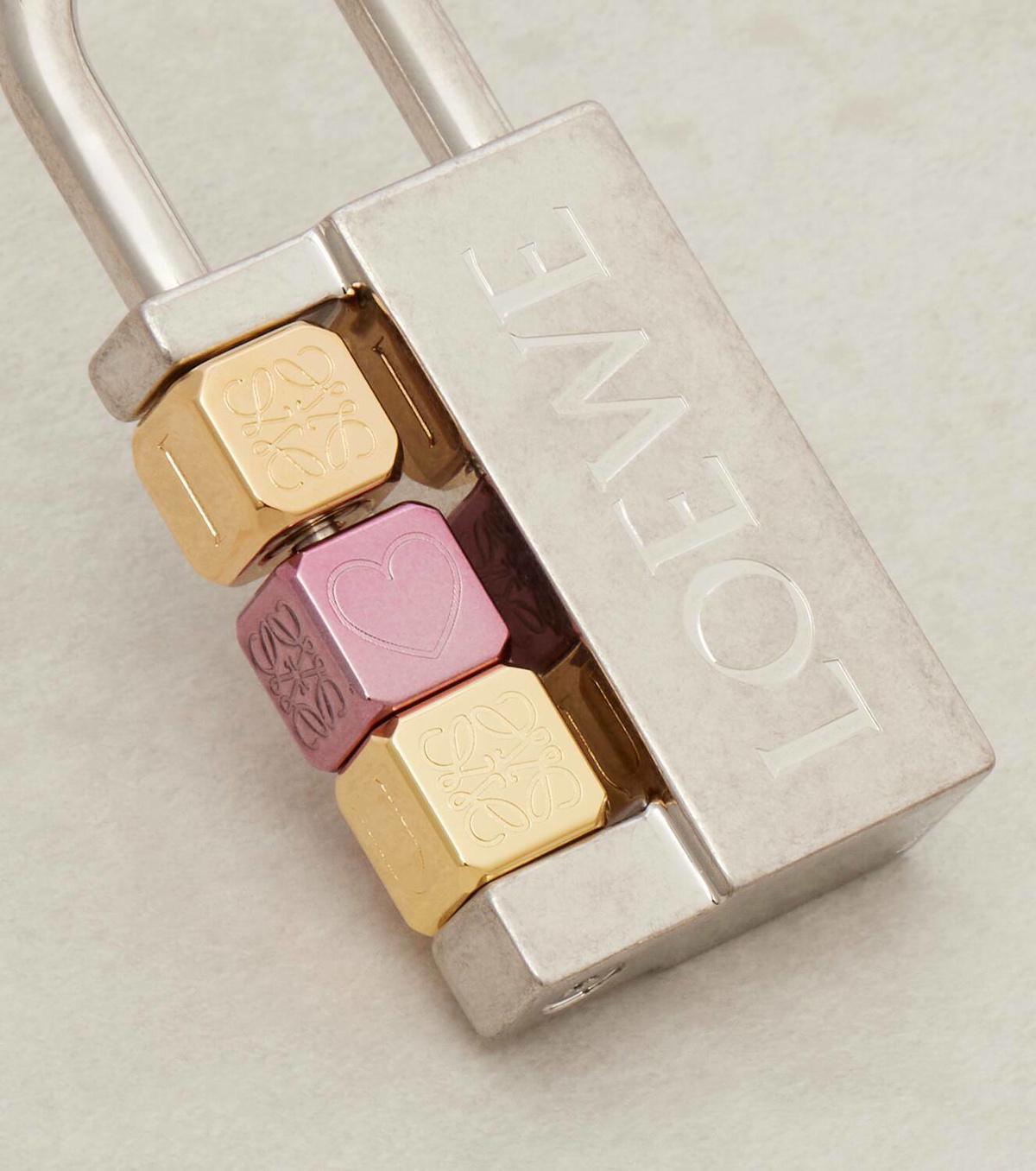 Loewe Padlock brass bag charm Loewe