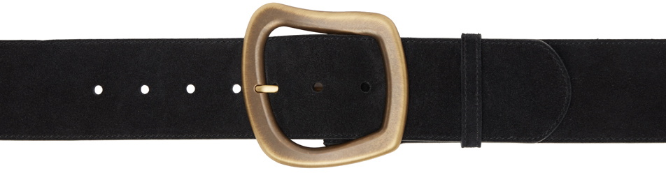 Gabriela Hearst Black Suede Large Simone Belt Gabriela Hearst