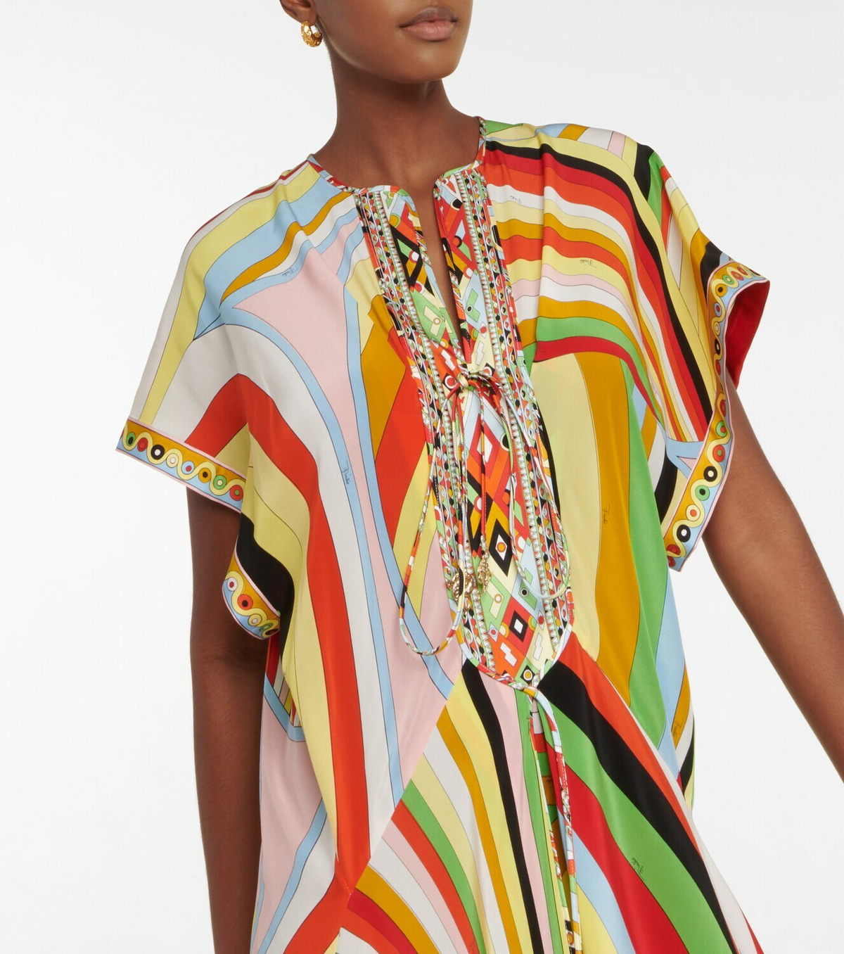 Pucci - Printed silk maxi dressPrinted silk kaftan maxi dress Emilio Pucci