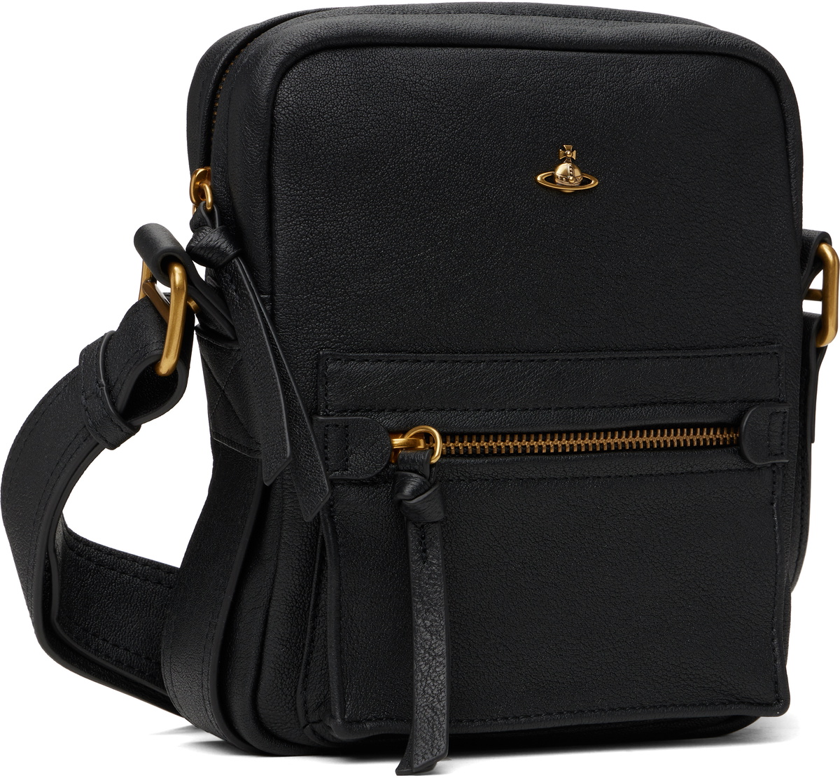 Vivienne Westwood Black Small Jackson Crossbody Satchel Vivienne Westwood