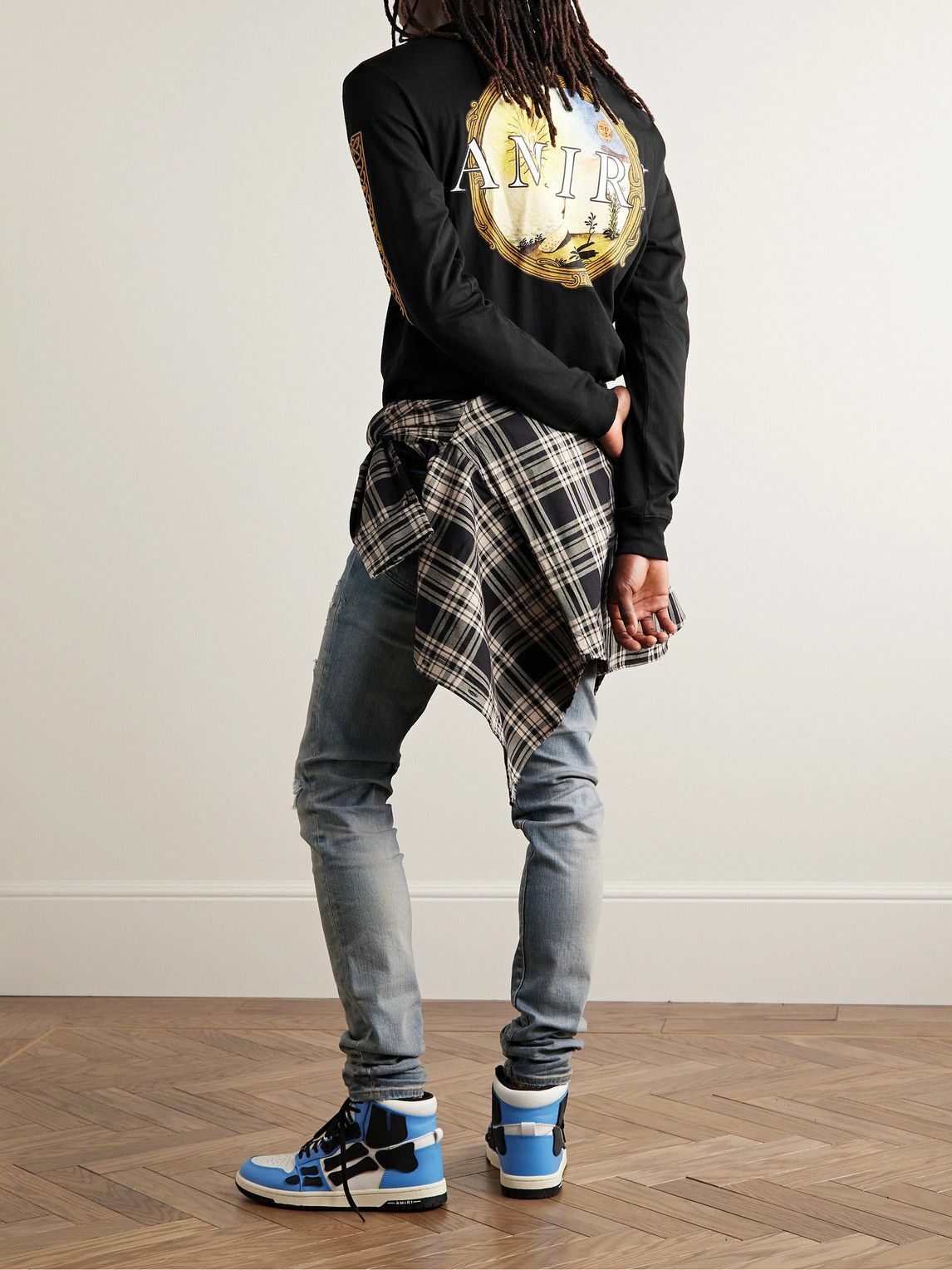 AMIRI - Logo-Print Cotton-Jersey T-Shirt - Black Amiri