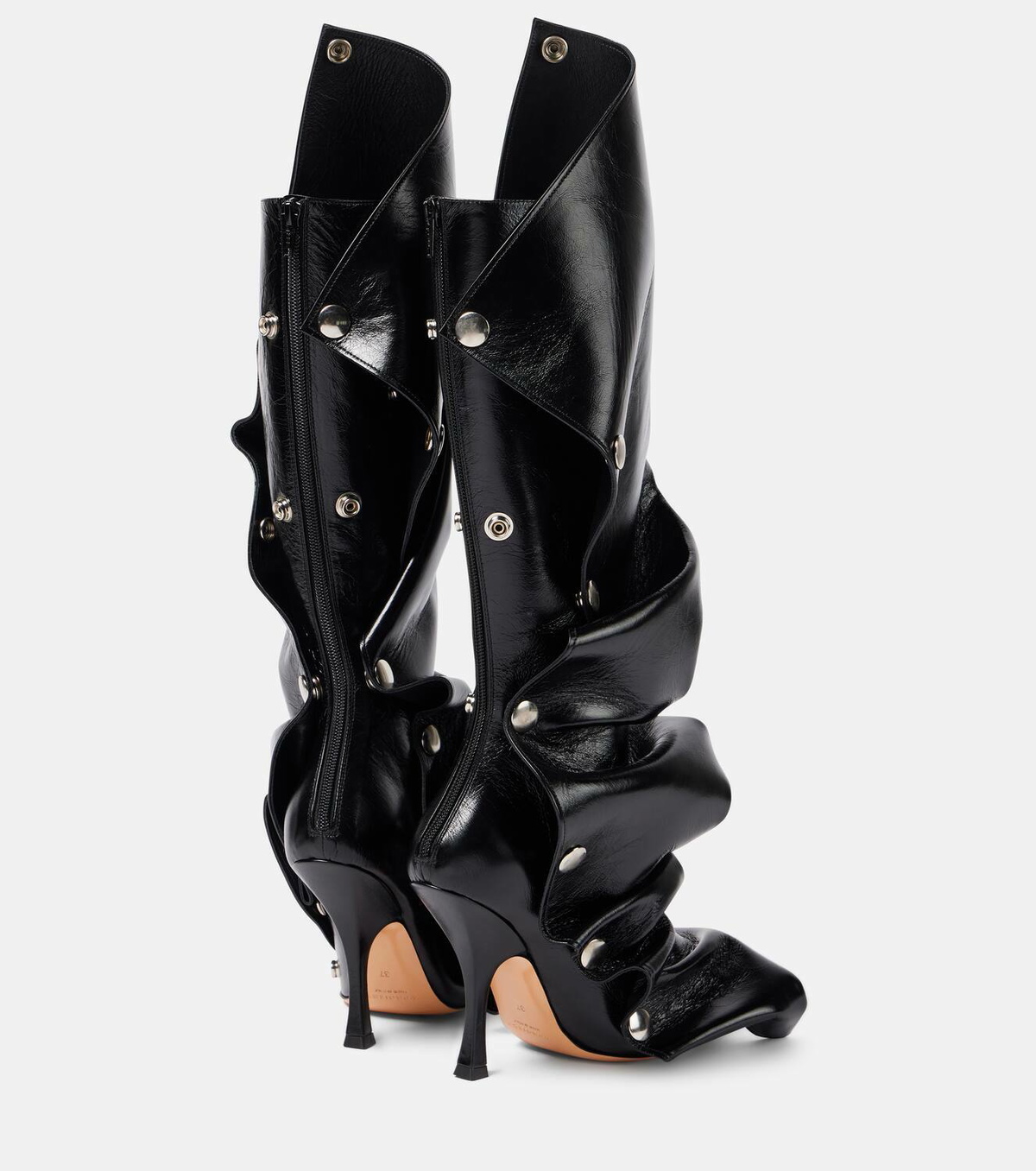 Y/Project Snap 100 leather knee-high boots Y/Project