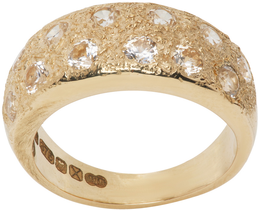 Bleue Burnham Gold Mini Riviera Ring Bleue Burnham