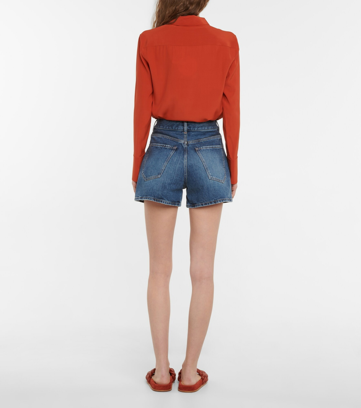 Chloe - High-rise denim shorts Chloe