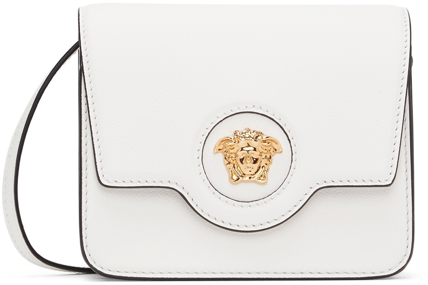 Versace White 'La Medusa' Shoulder Bag Versace