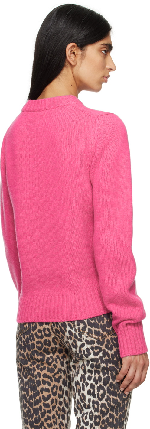 GANNI Pink Floral Sweater GANNI