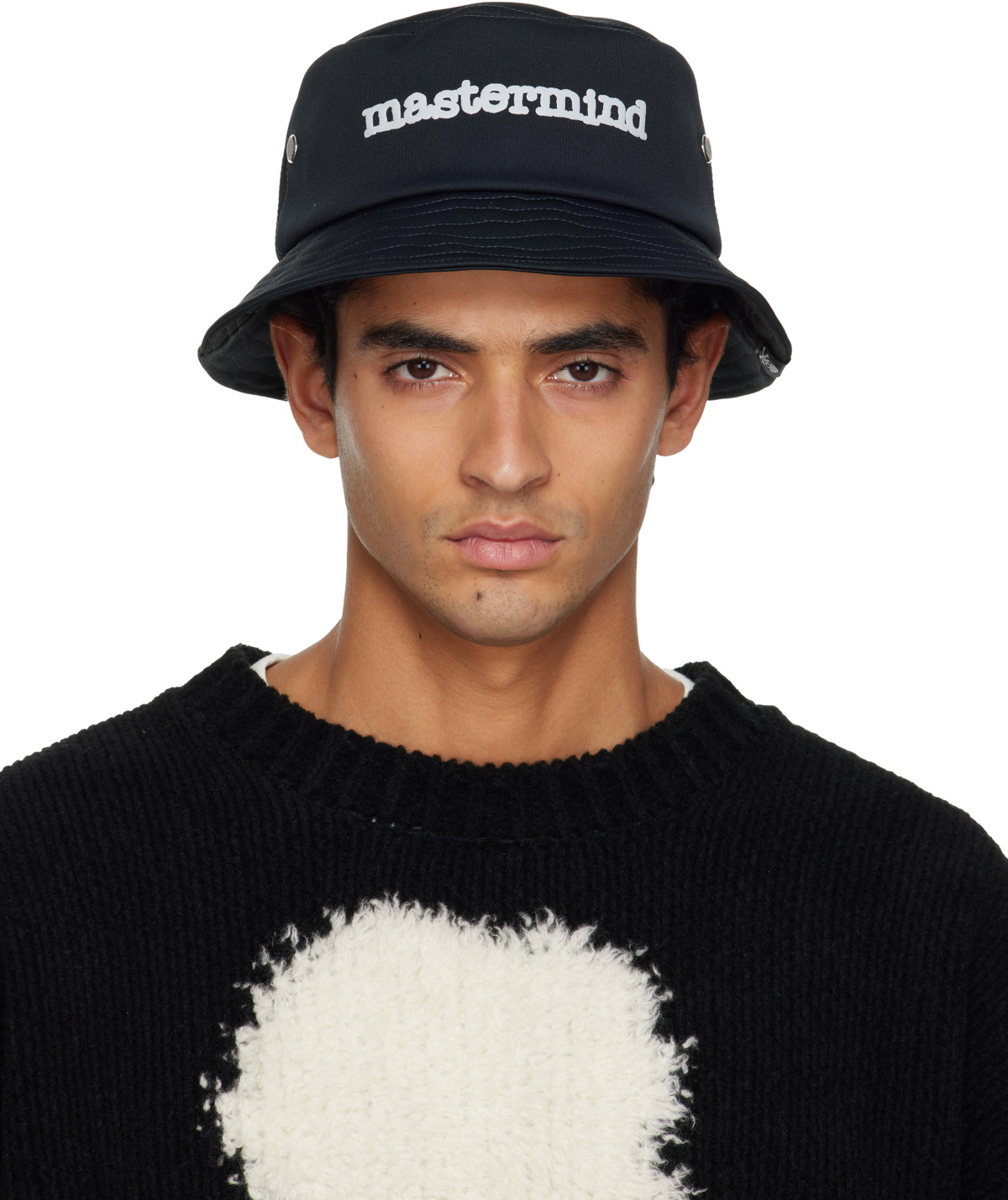 mastermind JAPAN Black Stitched Bucket Hat mastermind JAPAN