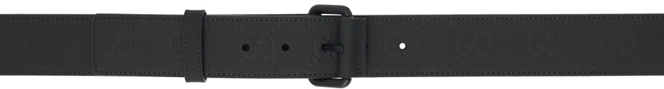 Gucci Black Monogram Belt Gucci