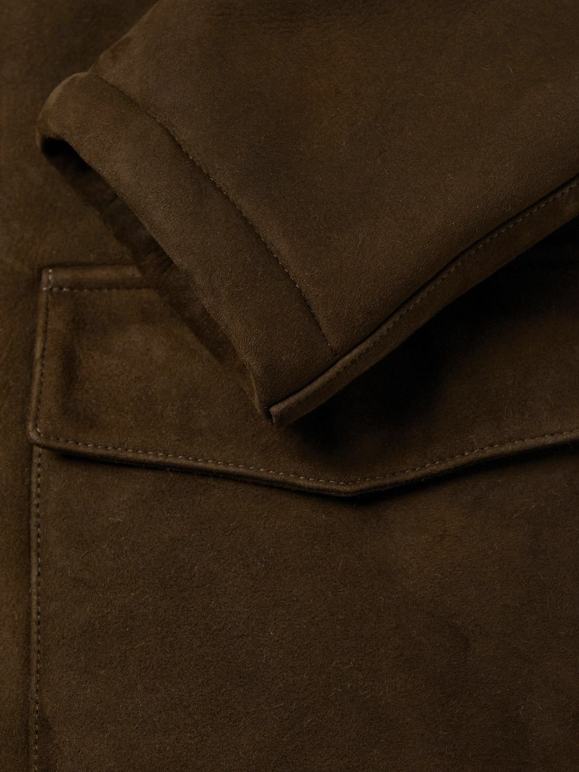 Canali - Shearling Blouson Jacket - Brown Canali