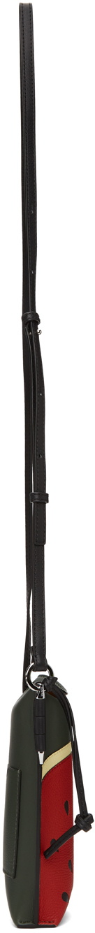 Loewe Red & Green Paula's Ibiza Gate Pocket Watermelon Pouch Loewe