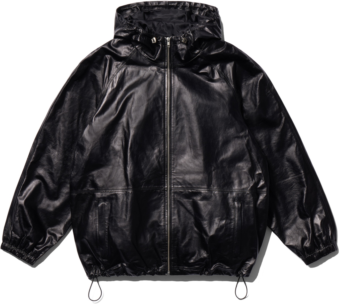 Still Kelly Black Hooded Leather Jacket Still Kelly