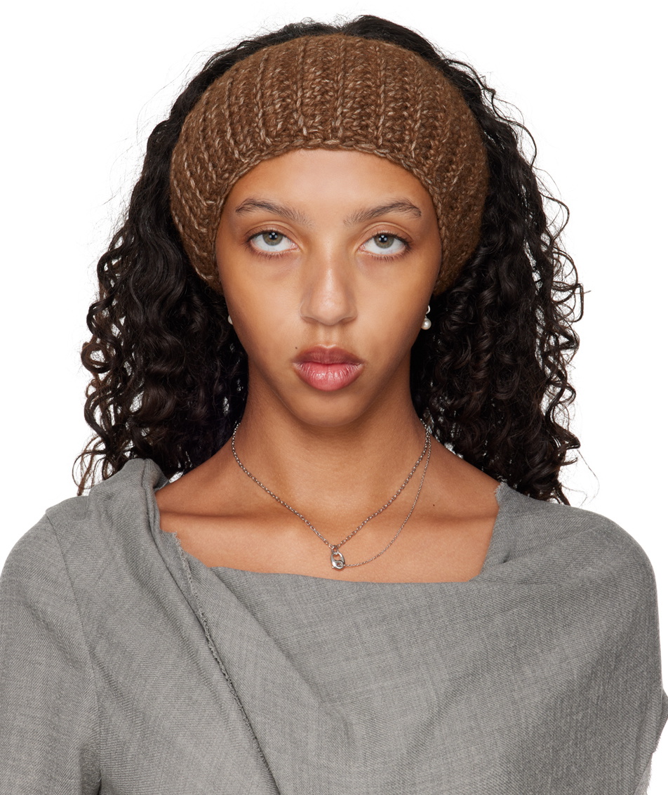 BINYA SSENSE Exclusive Brown Martini Headband Binya