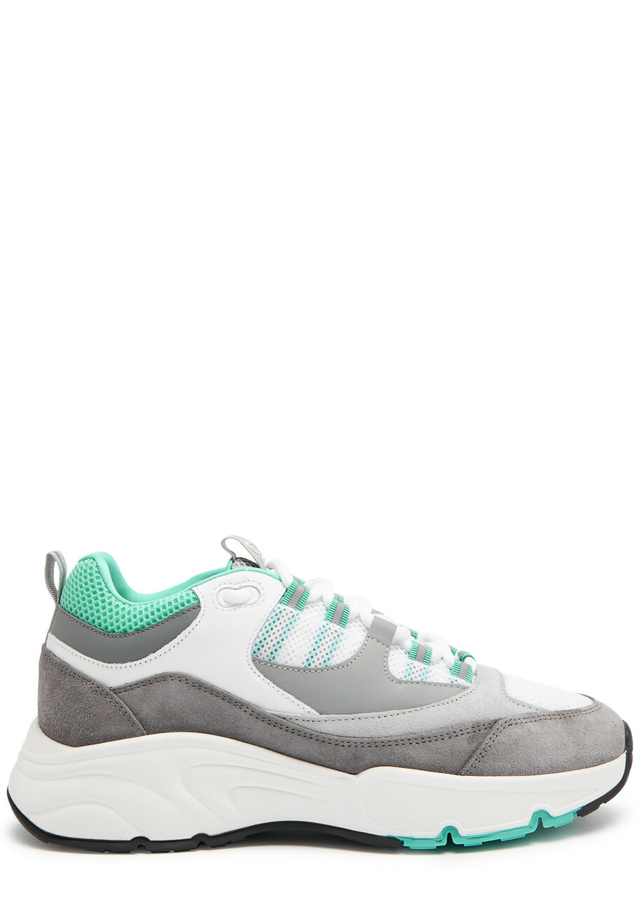 Cleens Aero Runner Panelled Mesh Sneakers Mint Cleens