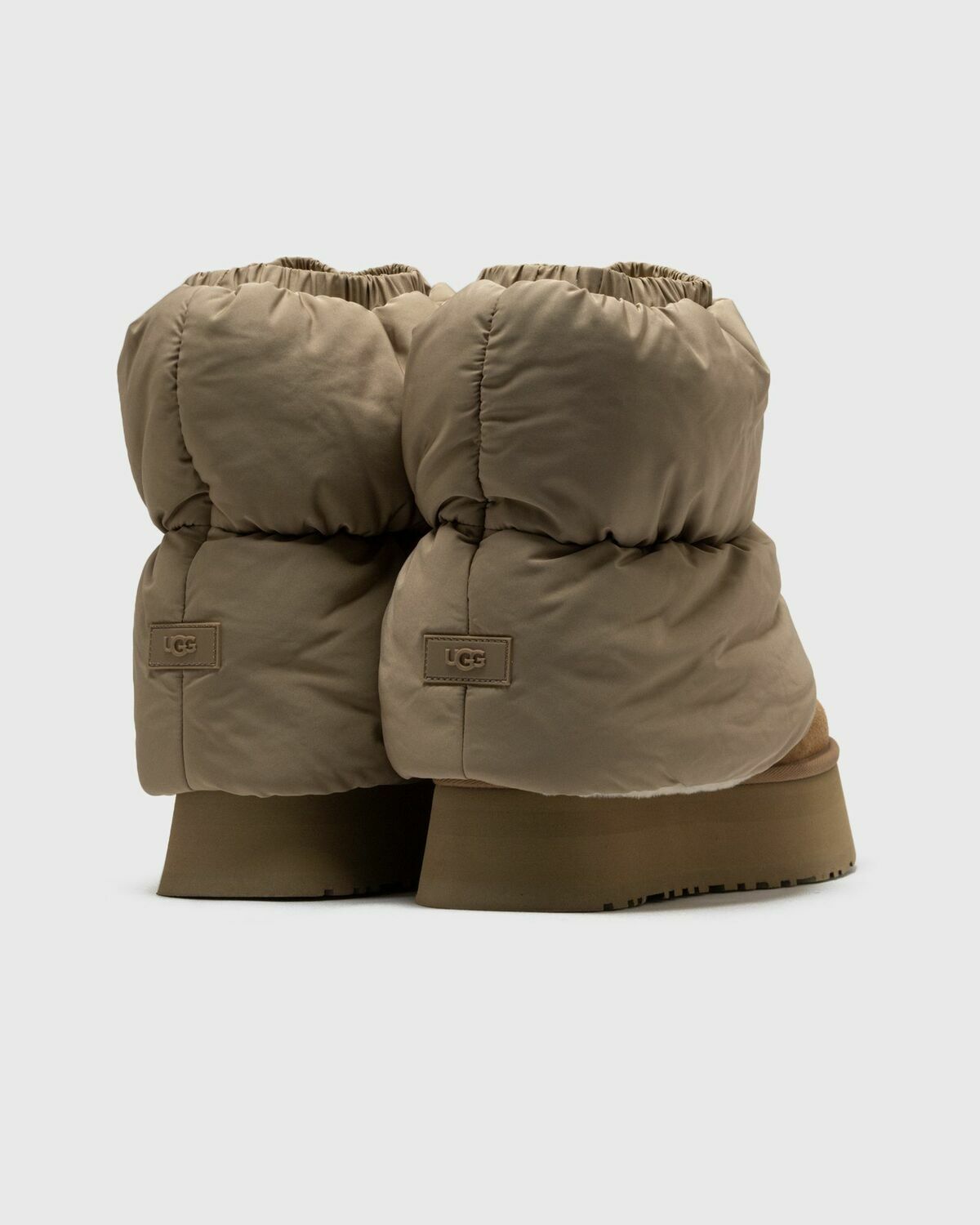 Ugg Classic Mini Dipper Puffer Brown Boots Ugg