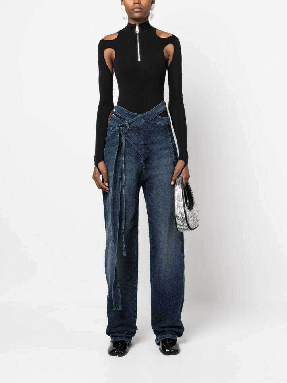 OTTOLINGER - Wide Leg Denim Jeans Ottolinger