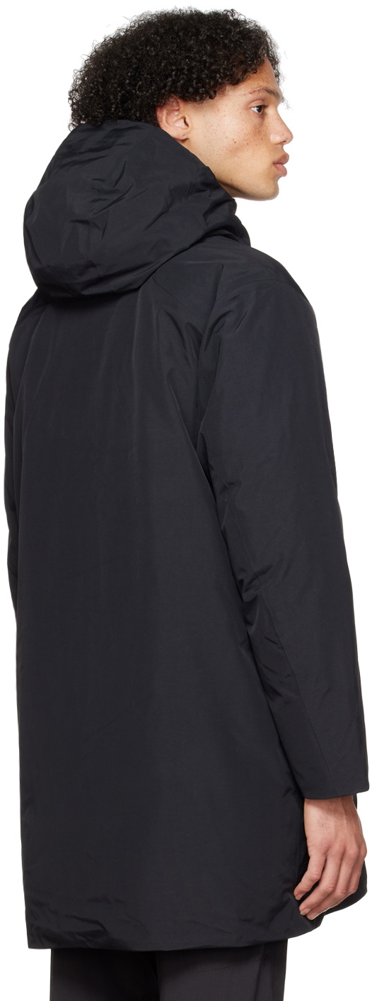 Goldwin Black Hooded Down Jacket Goldwin