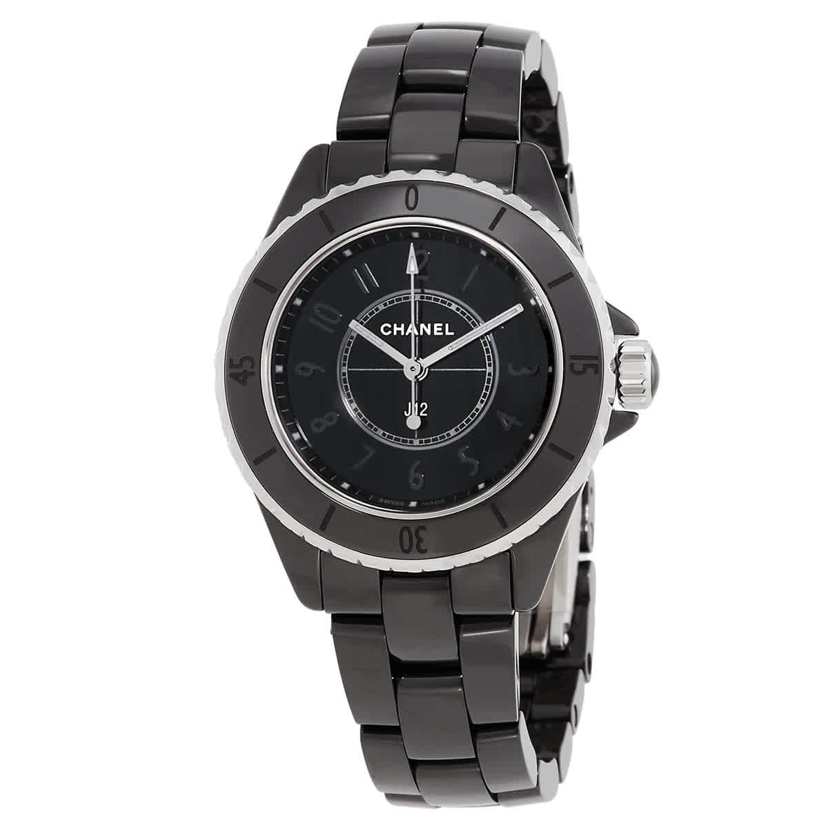 Chanel J12 Phantom Quartz Black Dial Ladies Watch H6346 Chanel