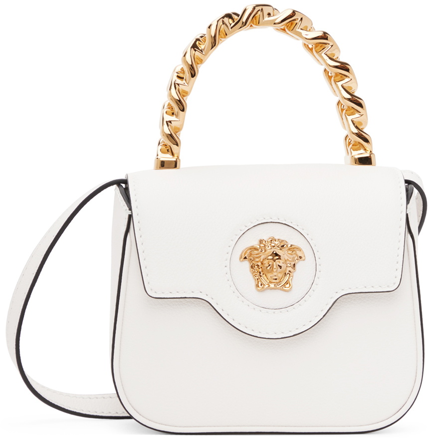 Versace White Mini 'La Medusa' Bag Versace
