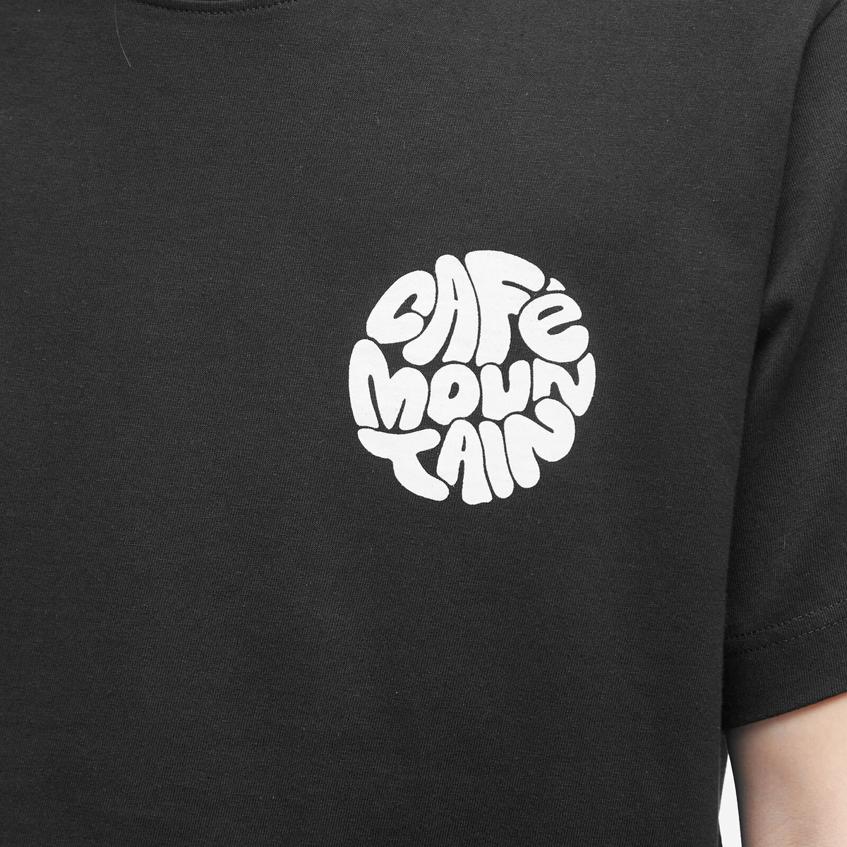 Café Mountain Men's Flow Logo T-Shirt in Black Café Mountain