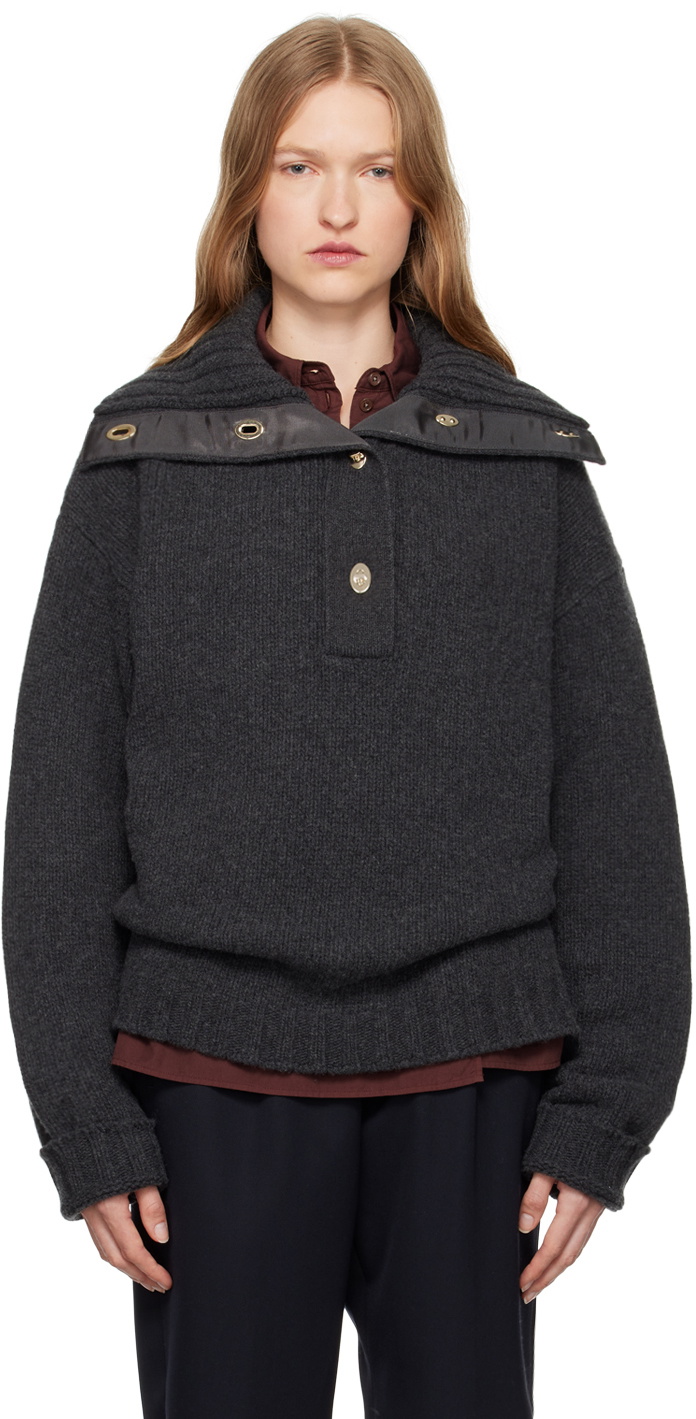 Wales Bonner Gray Ballad Knit Sweater Wales Bonner