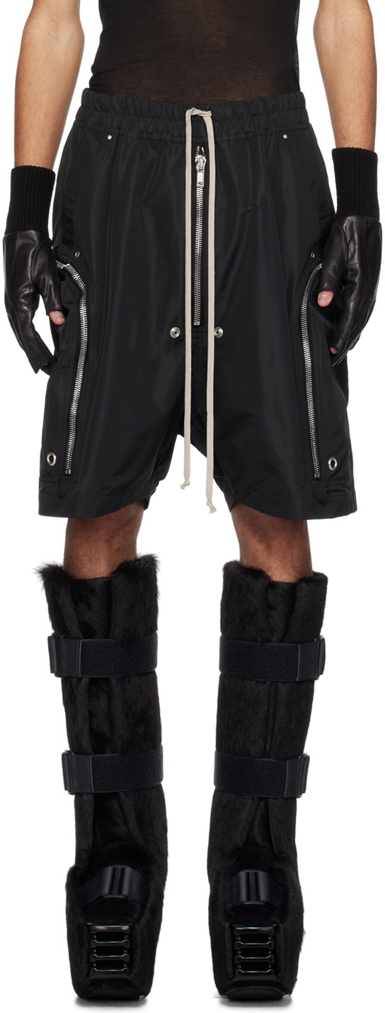 Rick Owens Black Bauhaus Bela Shorts Rick Owens