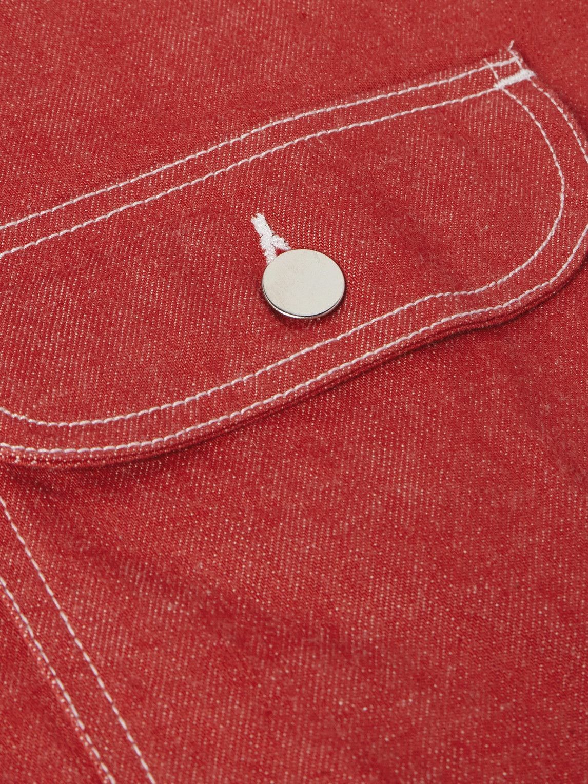 Randy's Garments - Selvedge Denim Overshirt - Red Randy's Garments