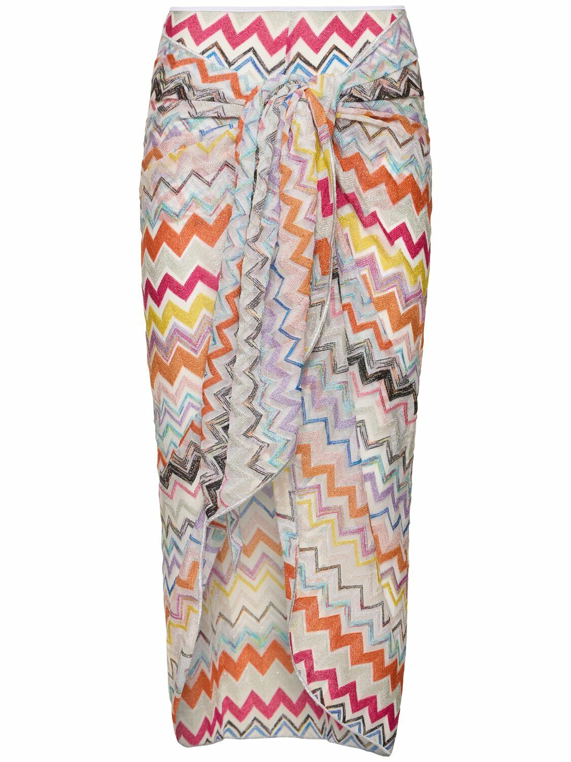 Missoni Chevron Lurex Knotted Sarong Missoni