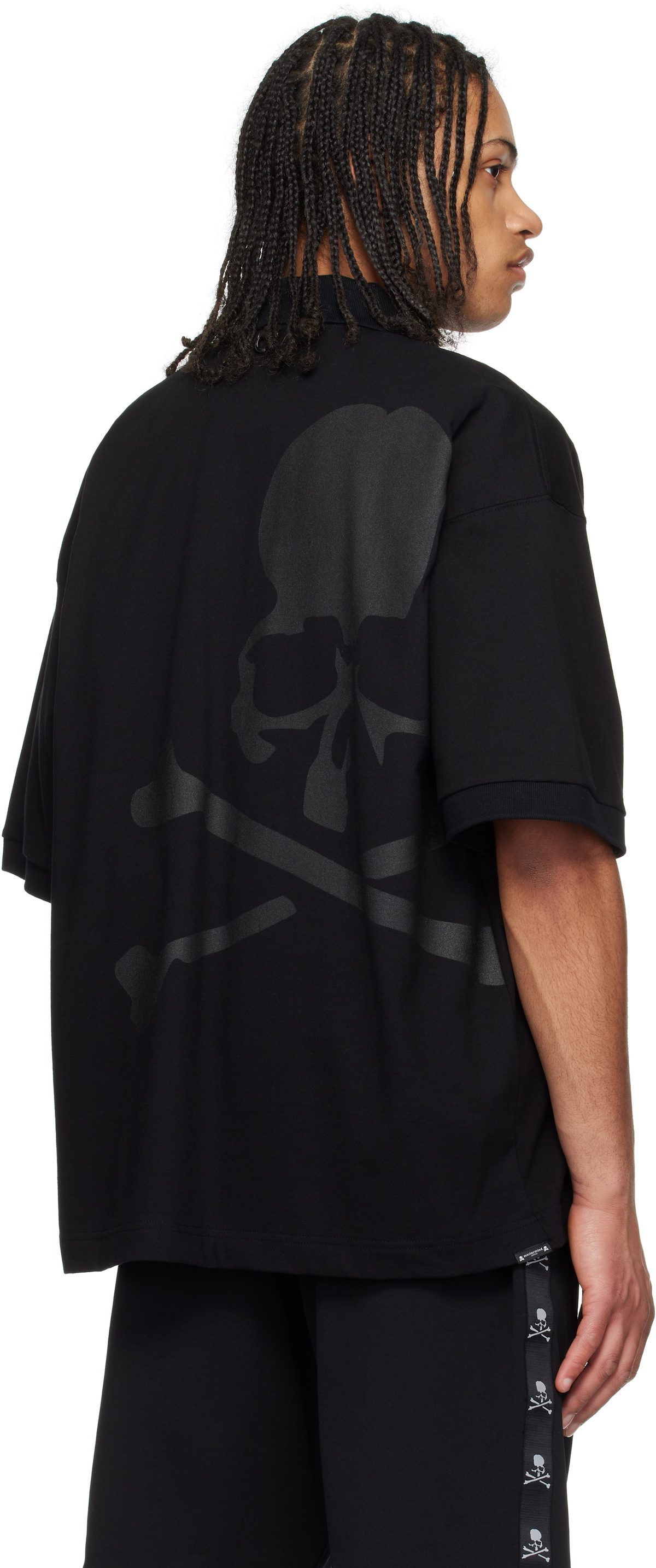 mastermind JAPAN Black Boxy Skull Polo mastermind JAPAN