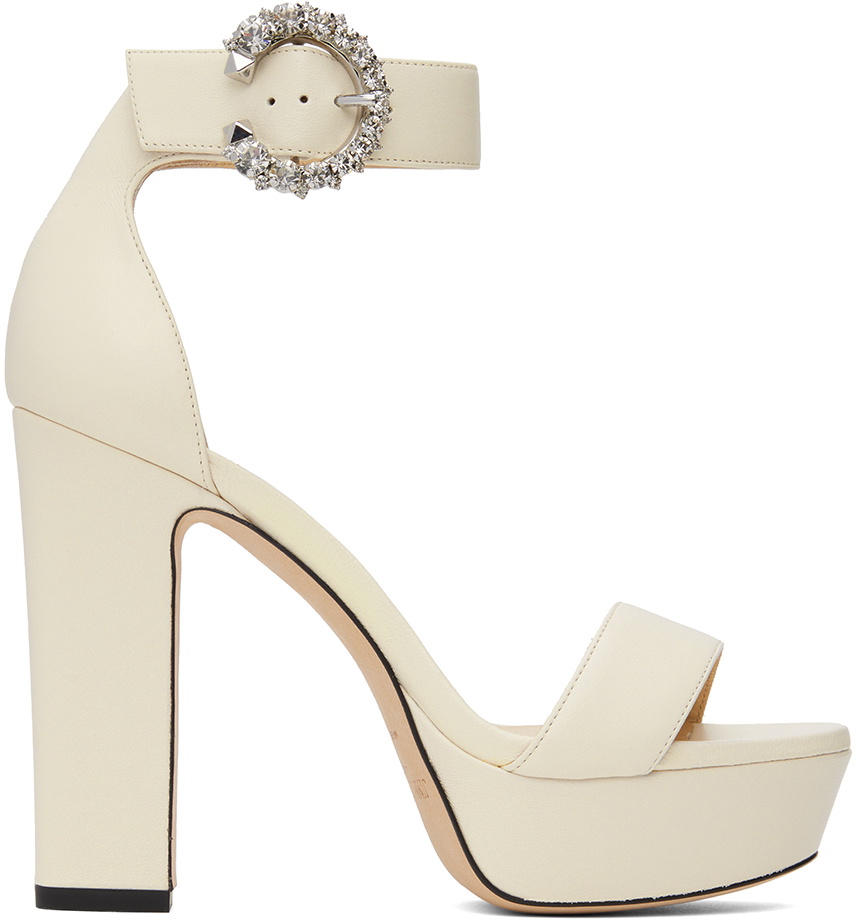 Jimmy Choo Off-White Mionne 120 Sandals Jimmy Choo