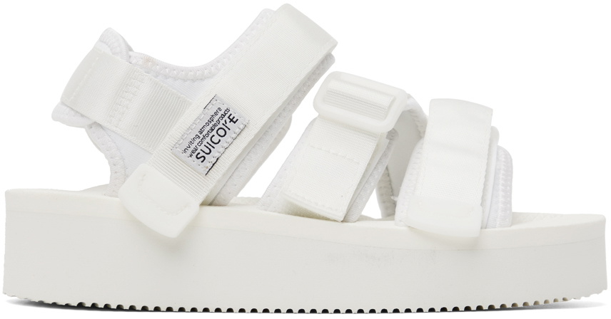 Suicoke White KISEE-PO Sandals Suicoke