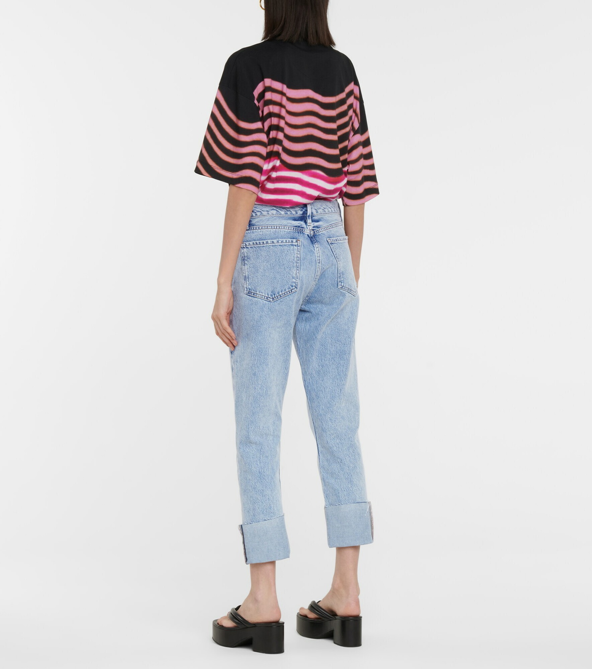 Frame - Le Piper high-rise straight jeans Frame Denim