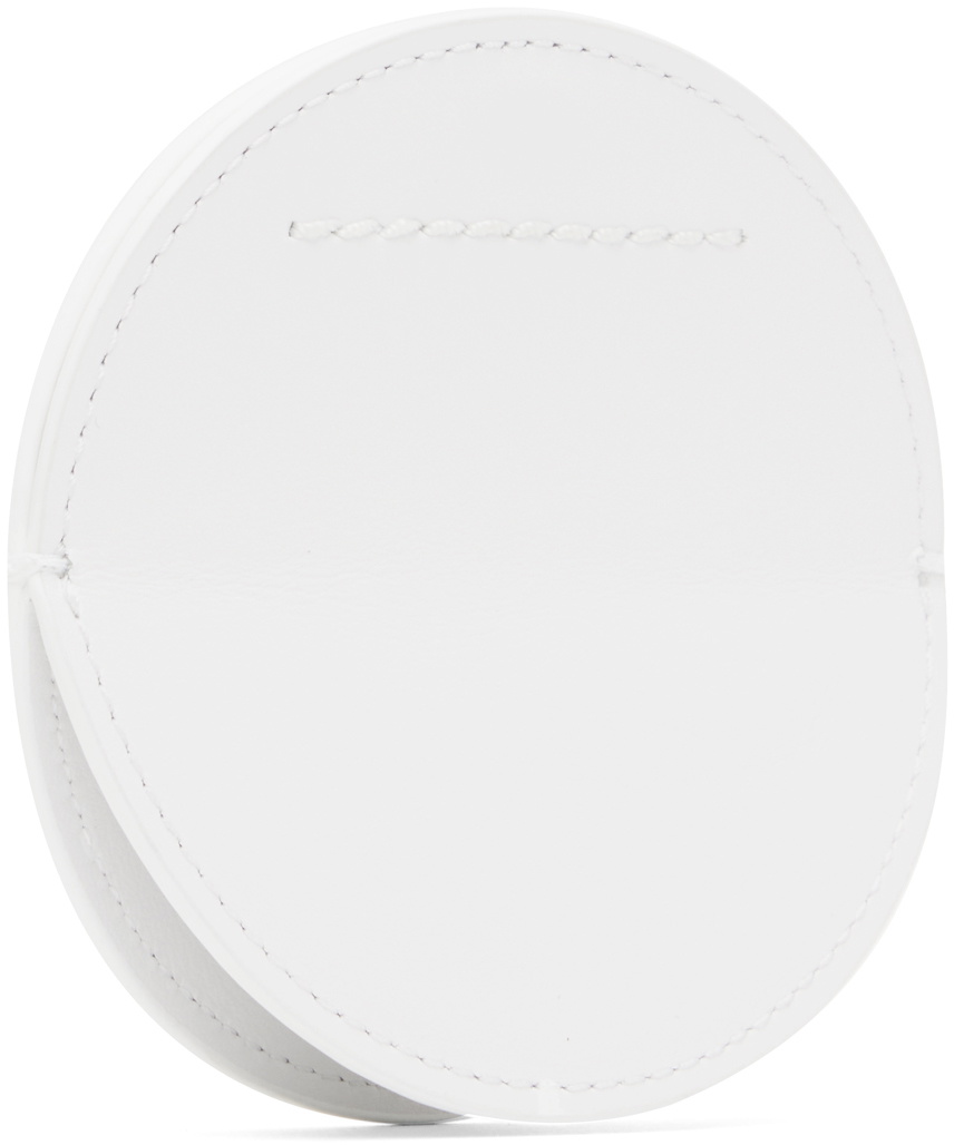 MM6 Maison Margiela White Embossed Pouch MM6 Maison Margiela