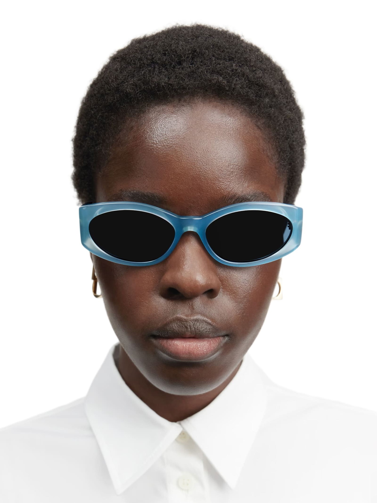 Jacquemus Ovalo - Light Blue Sunglasses Jacquemus