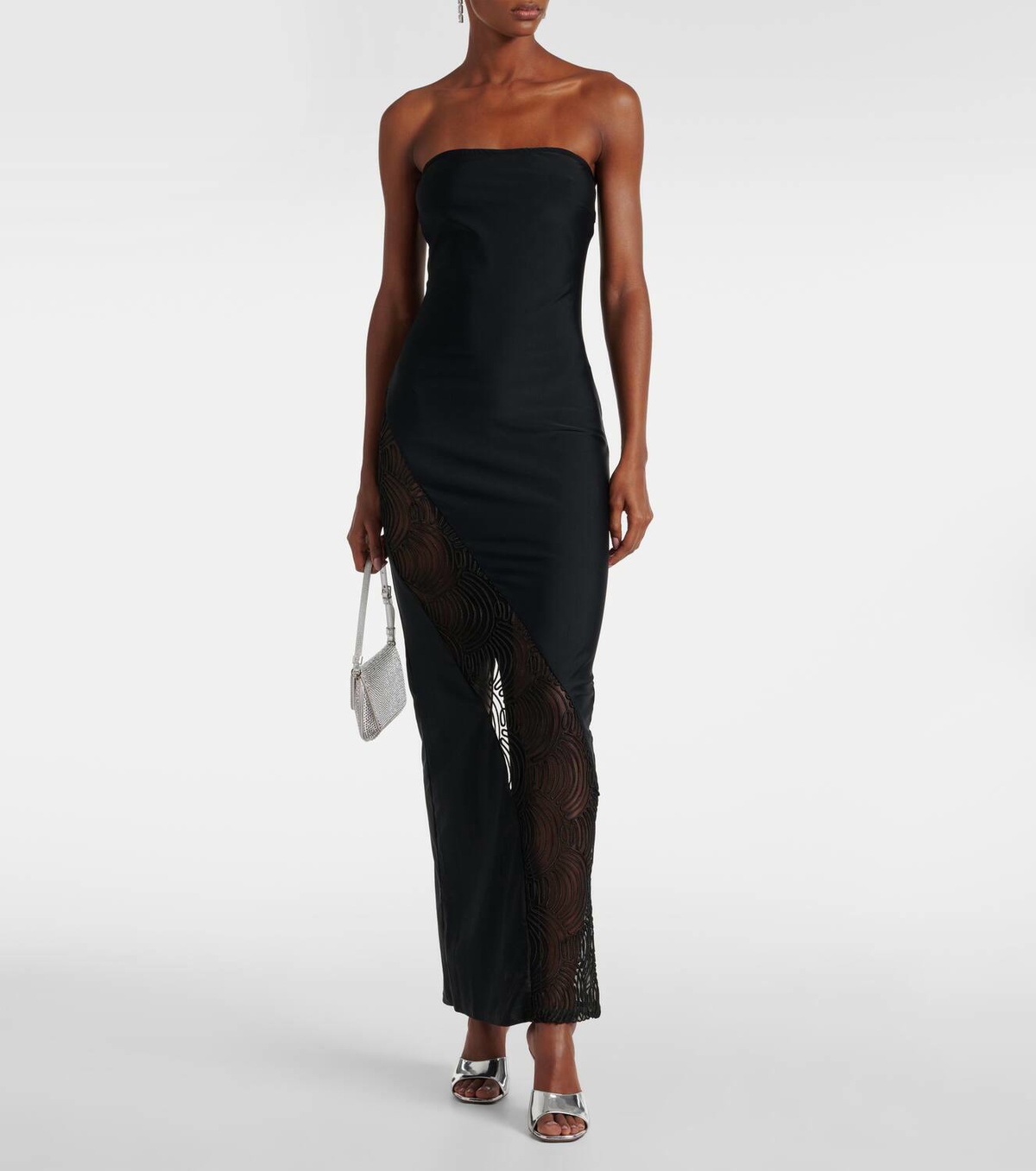 Rotate Lace-trimmed maxi dress ROTATE Birger Christensen