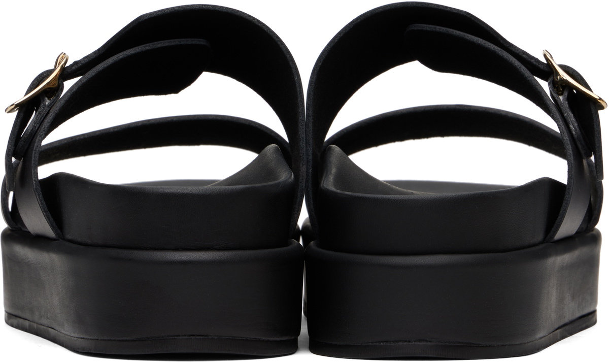 Ancient Greek Sandals Black Latria 2flatform Sandals Ancient Greek Sandals