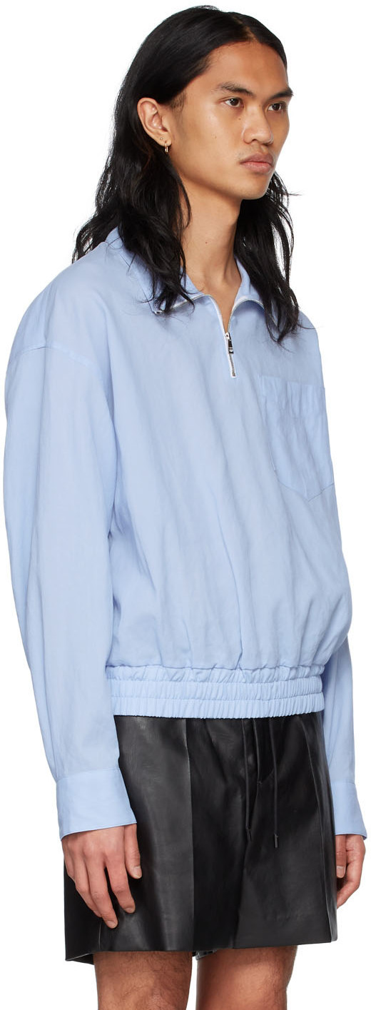 System Blue Cotton Shirt System