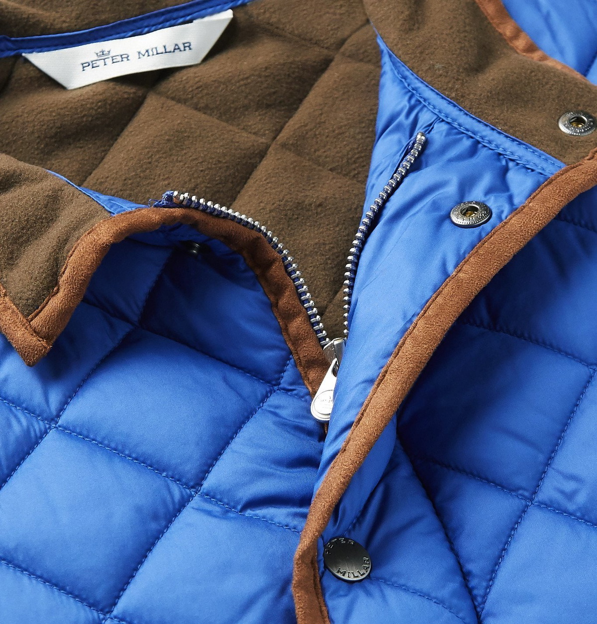 Peter Millar - Essex Suede-Trimmed Quilted Shell Gilet - Blue Peter Millar