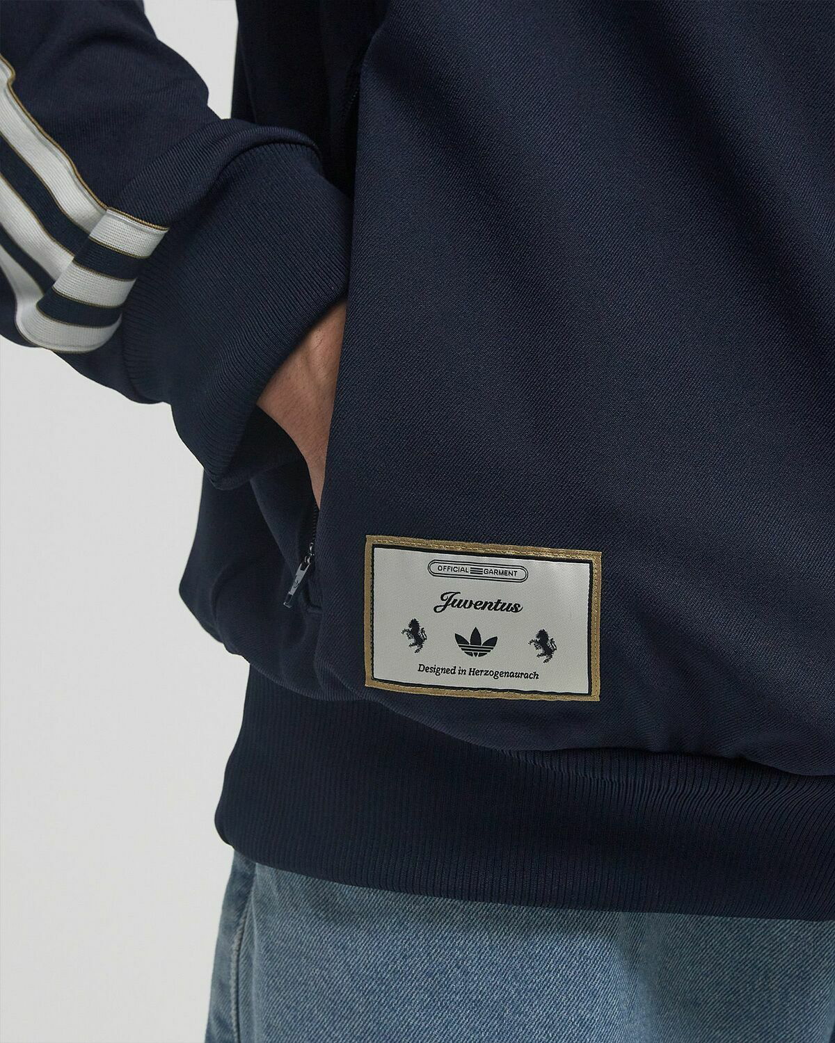 Adidas JUVENTUS TURIN ICON TRACK TOP Blue Mens Track Jacket adidas