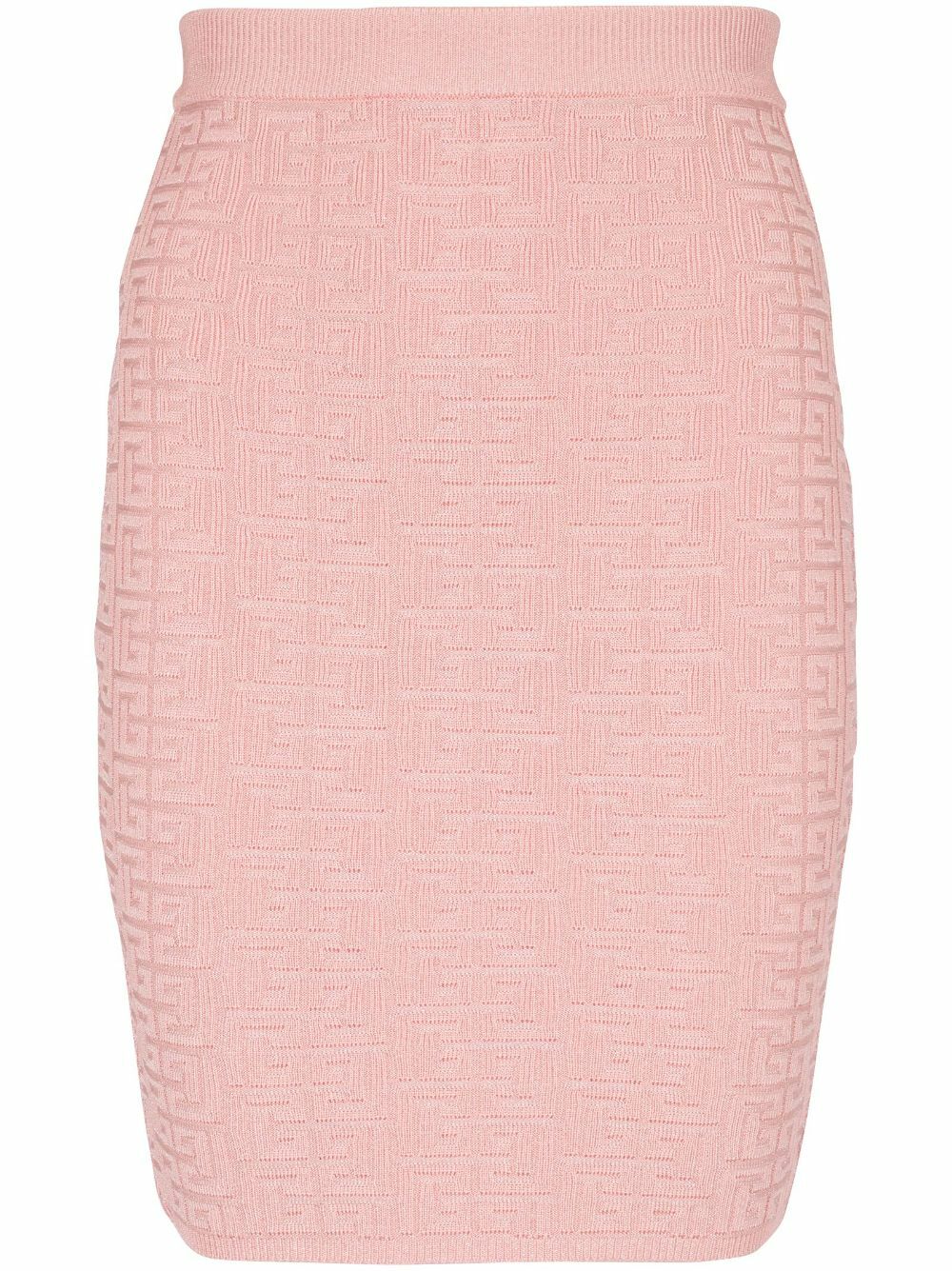 BALMAIN - Monogram Glitter Midi Skirt Balmain