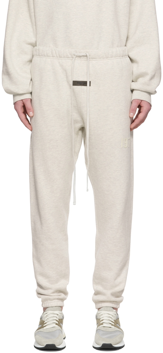 Essentials Off-White Cotton Lounge Pants Essentials