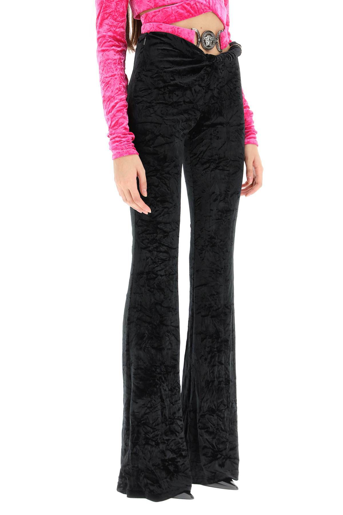 Versace Velvet Flared Pants Versace