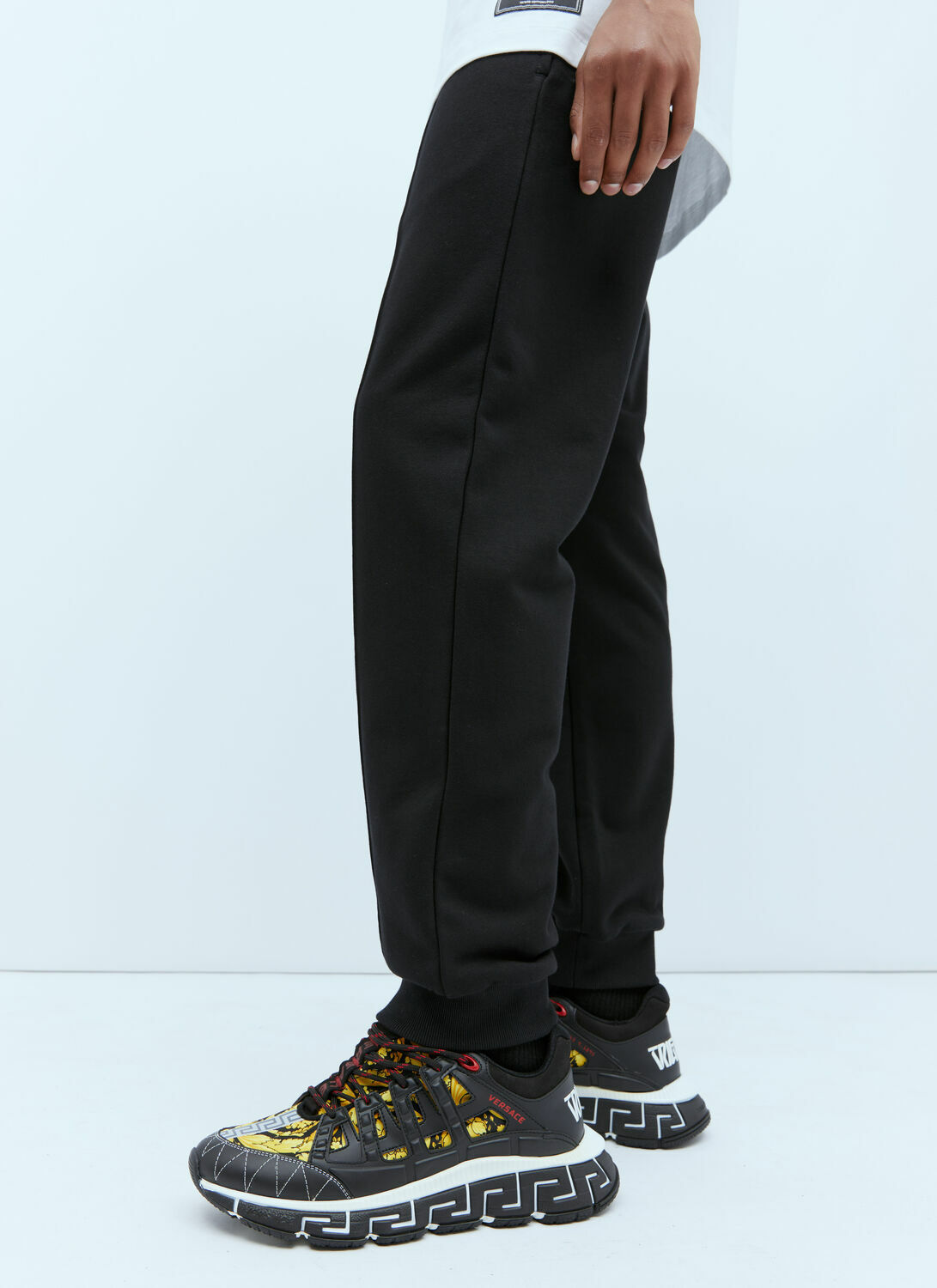 Versace Logo Embroidery Track Pants Versace