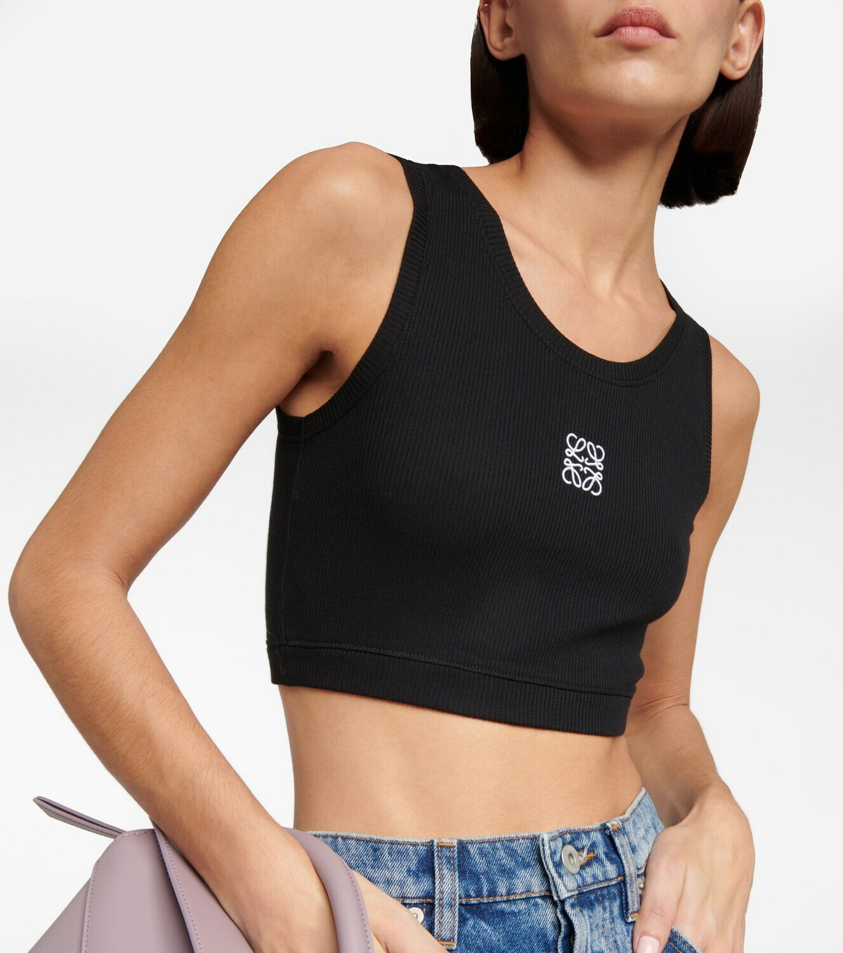 Loewe - Anagram cotton crop top Loewe